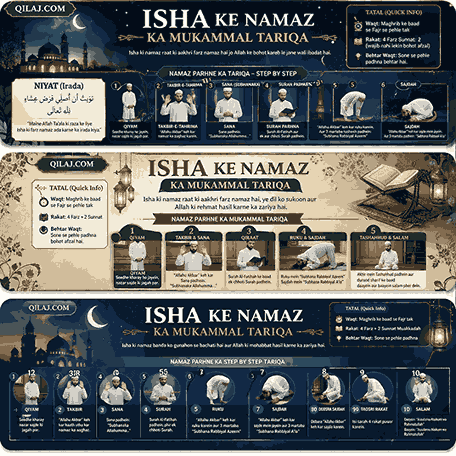Namaz-e-Isha Ka Mukammal Tariqa | Complete Isha Prayer Guide